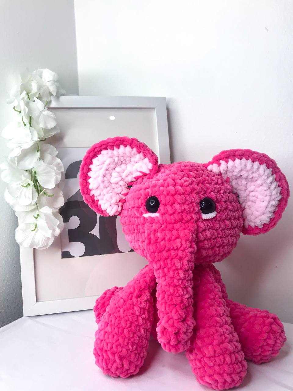 Ellie the elephant – Stitched by Demi